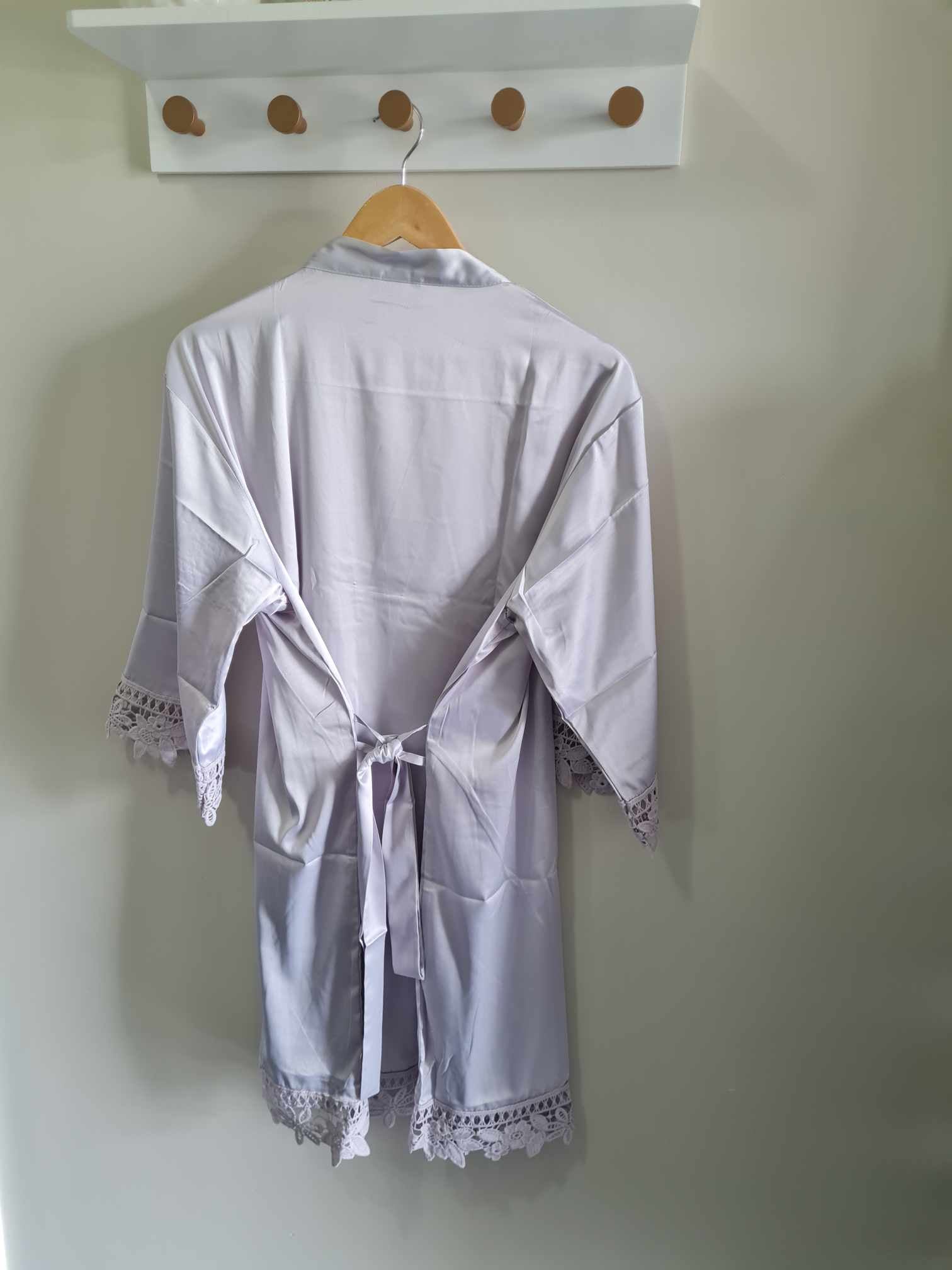 Satin Lace Robes - Silver – StyleYourWayCreations