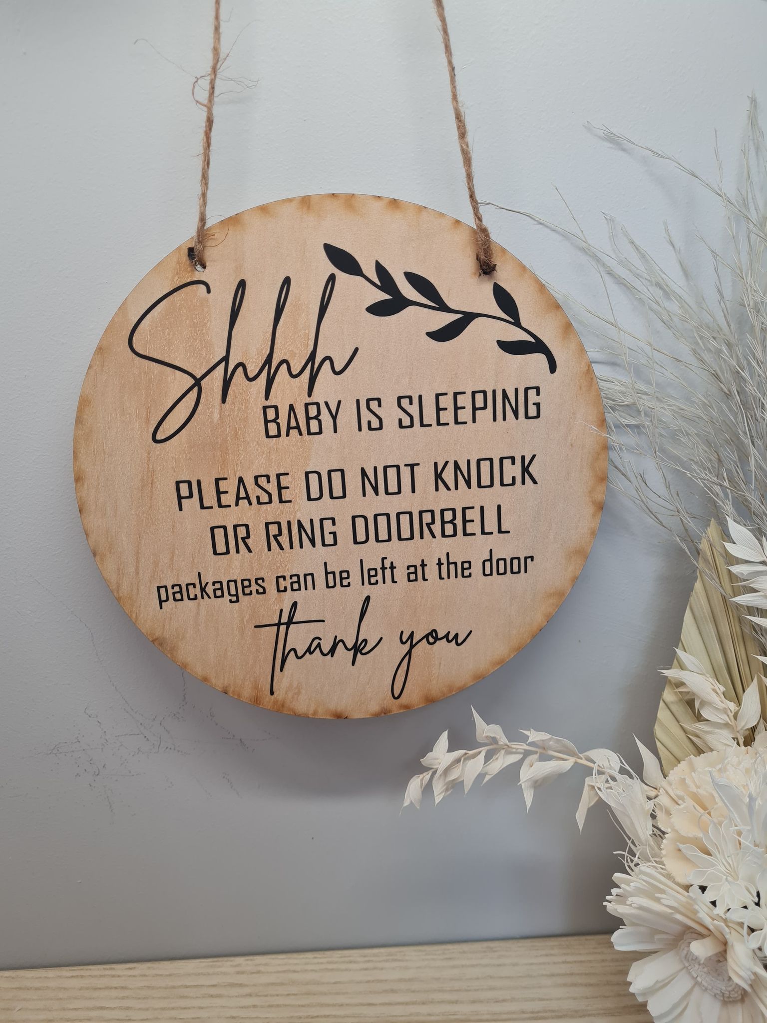 Shhh Baby is Sleeping Sign – StyleYourWayCreations