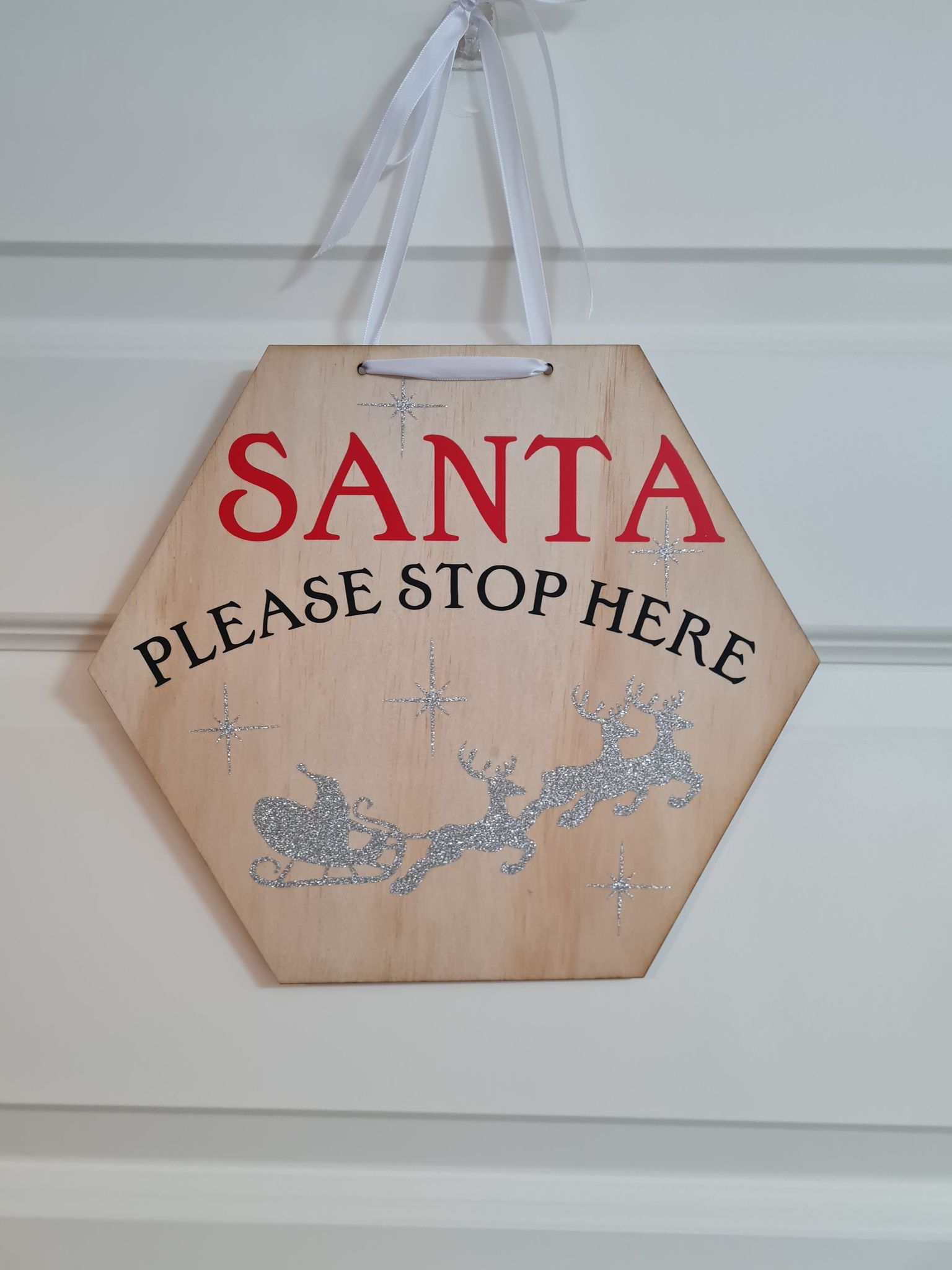 Santa Please Stop Here Sign – StyleYourWayCreations