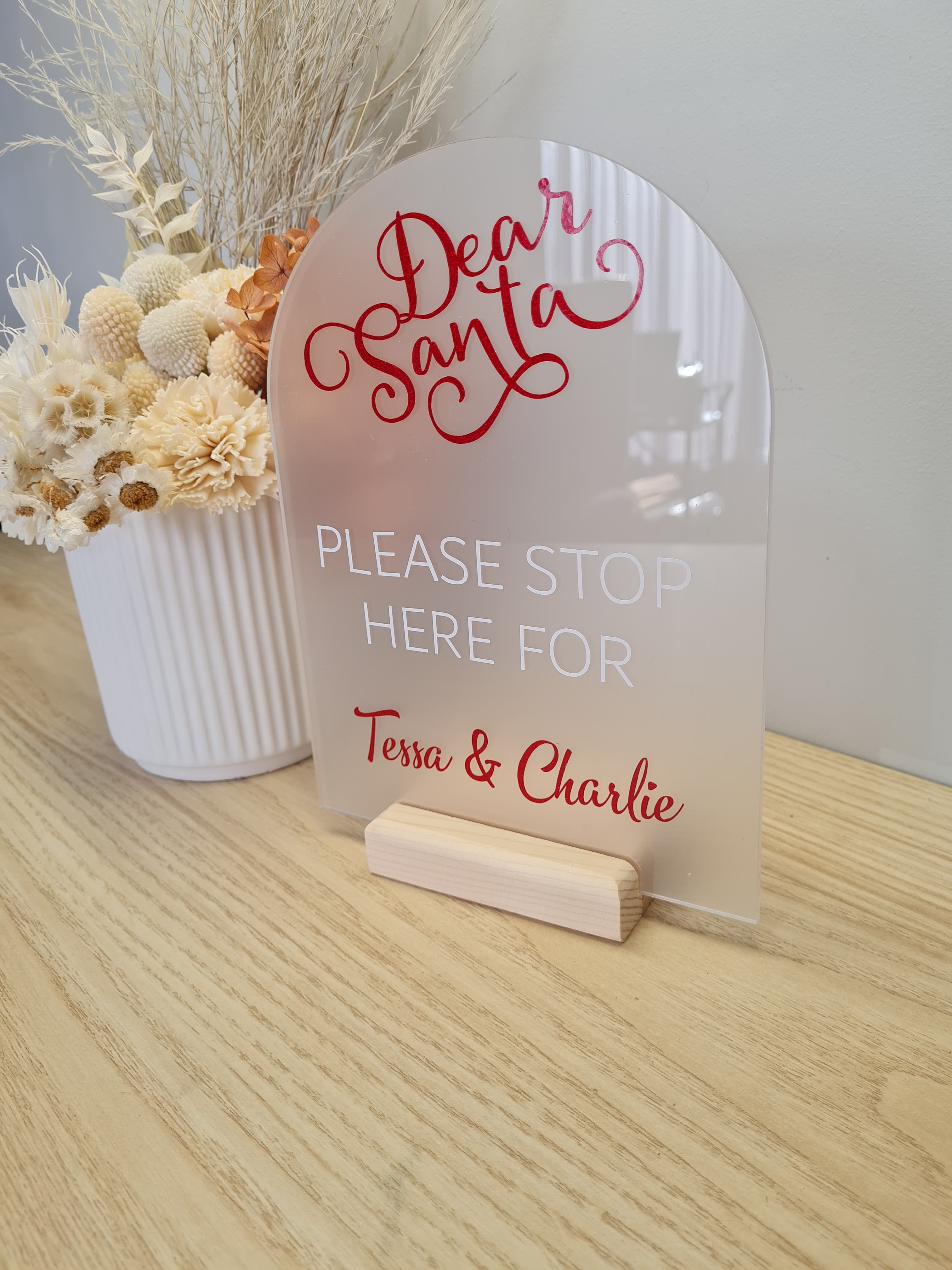 Santa Please Stop Here Sign – StyleYourWayCreations